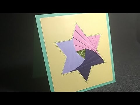 How to make iris folding Star/ Iris folding cards/ Reyyan's Creation ...