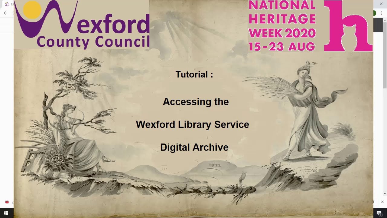 Tutorial on Wexford Public Library Service Digital Archive - YouTube