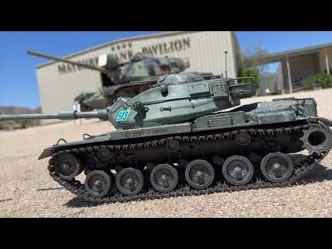 TONGDE 1/16 RC U.S. M60A3 TANK & THE REAL M60A TANK - YouTube