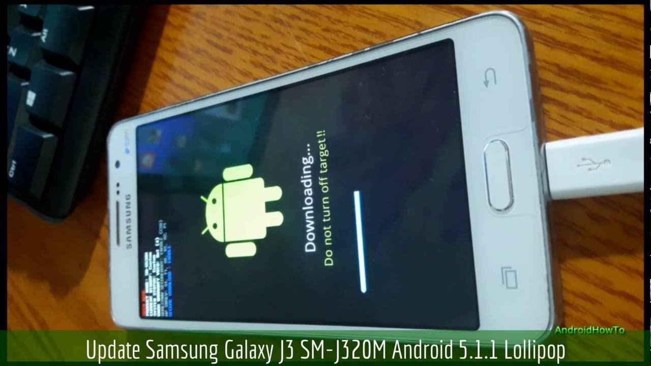 Update Samsung Galaxy J3 SM-J320M Android 5.1.1 Lollipop - YouTube