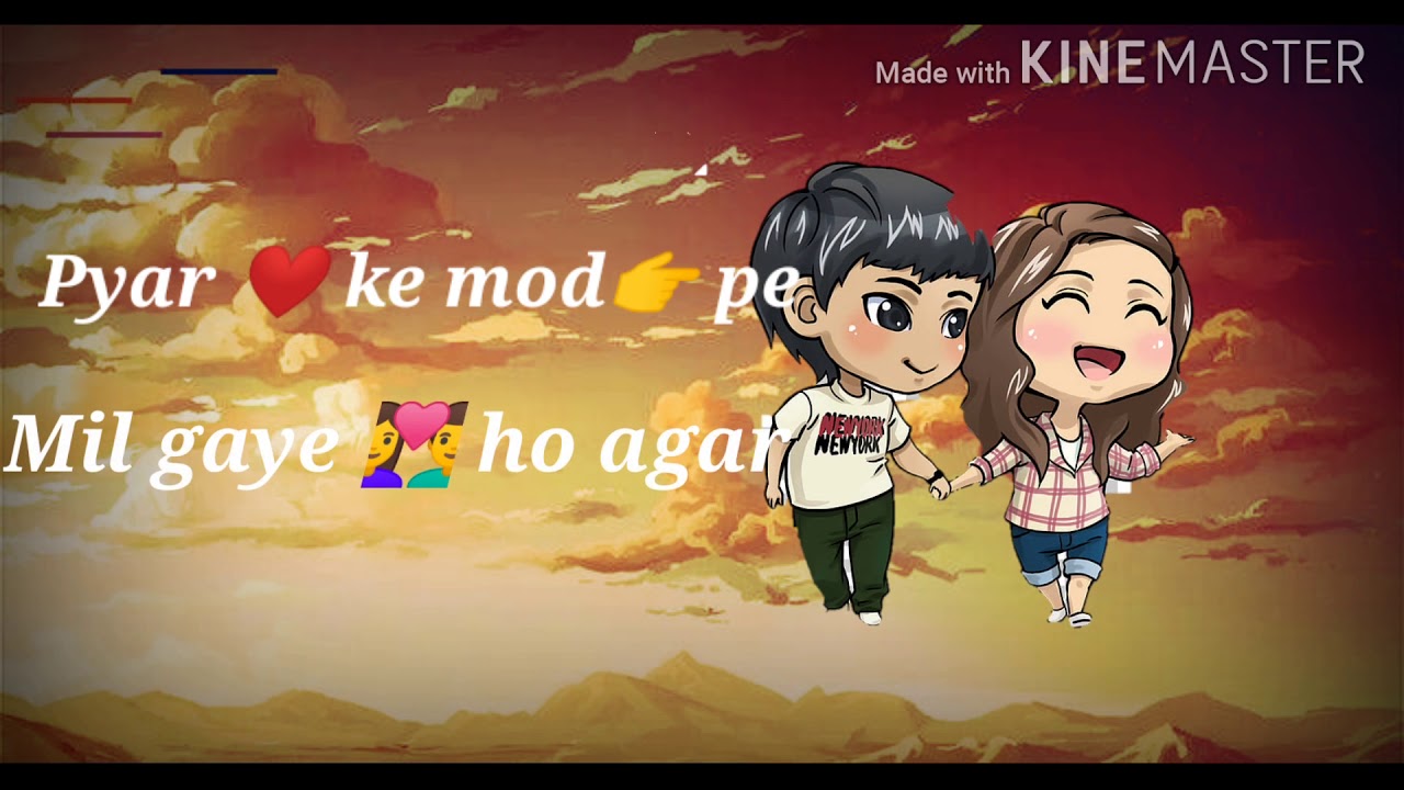 PYAR KE MOD Pe / best animetion love status/ G.Pratik - YouTube
