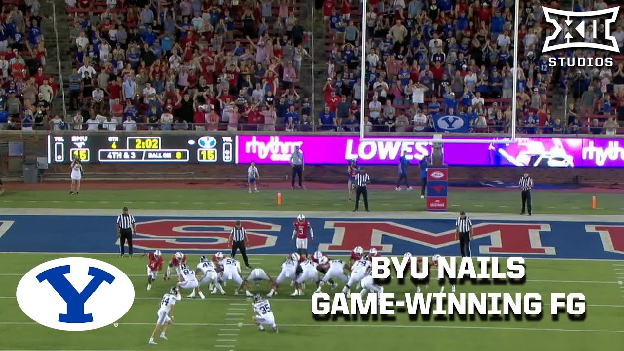 Will Ferrin Hits Game-Winning FG for BYU on the Road vs. SMU - YouTube
