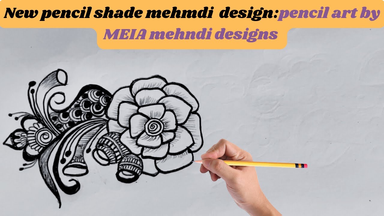 New pencil shade mehndi design | pencil art by MEIA mehndi designs | # ...