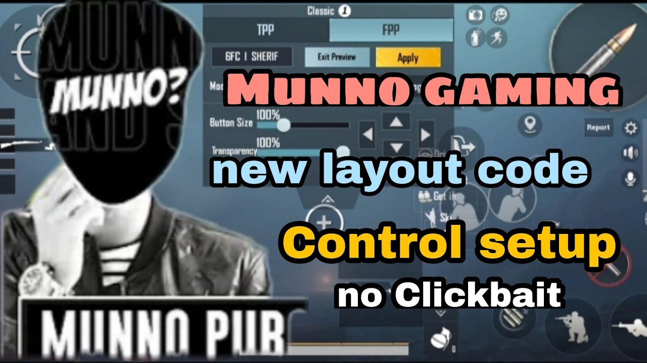 Munno Gaming layout code | Control Code | no Clickbait - YouTube