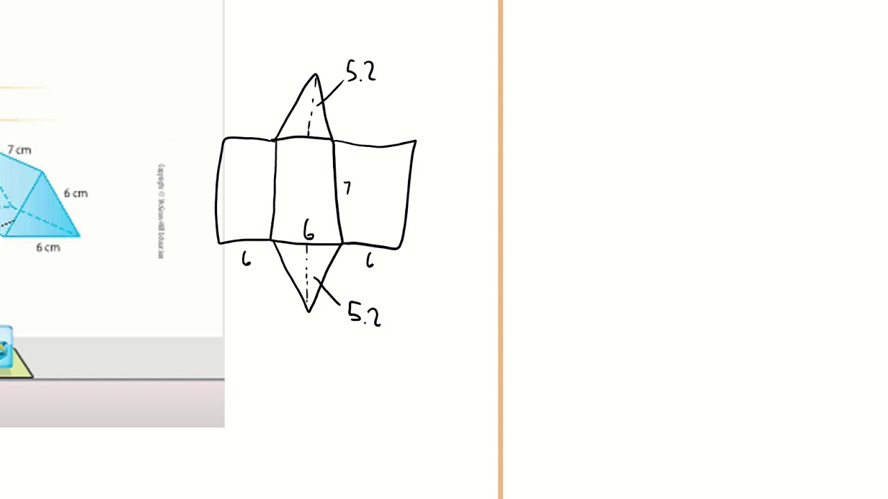 6th Grade Math Chapter 10 Lesson 4: Surface Area of Triangular Prisms ...