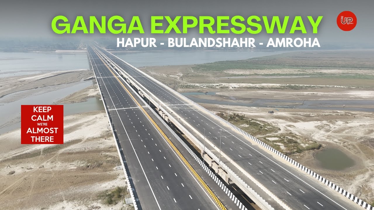 GANGA Expressway: Hapur to Amroha is Almost Completed | Great Progress ...