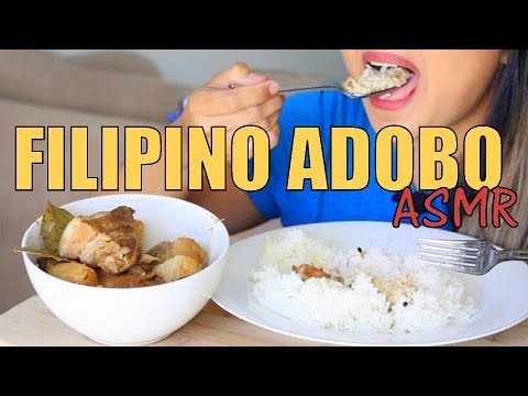 ASMR: Filipino Adobo *Cooking and Eating Sounds* (MUKBANG) - YouTube