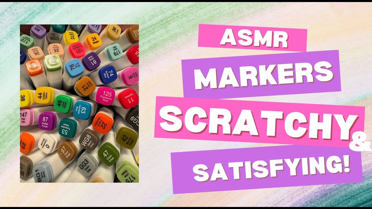 ASMR Markers! Scratchy & Satisfying! - YouTube