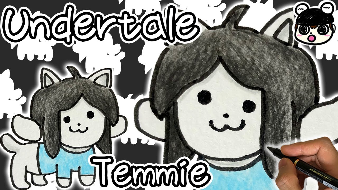 【Undertale】How to draw Temmie | step by step - YouTube