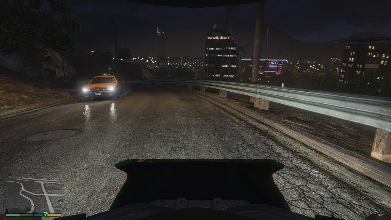 GTA 5 Realistic Graphics Mod Rain Enhanced HD - YouTube
