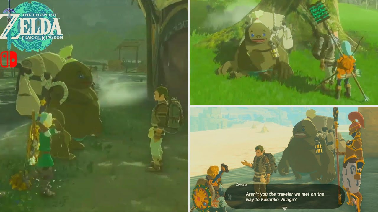 Legend of Zelda TOTK - All Location Traveler Zorona & Kairo & Guide ...