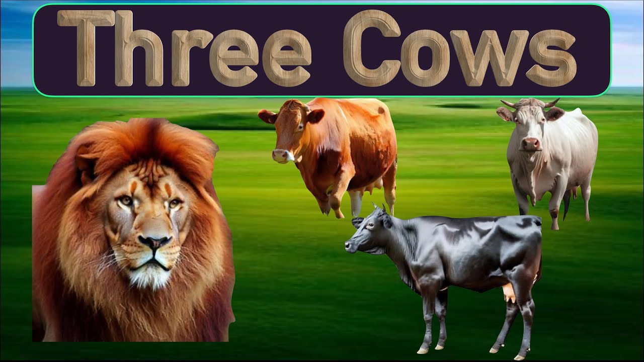 Three Cows, Moral Story in English, Learn English through Stories - YouTube
