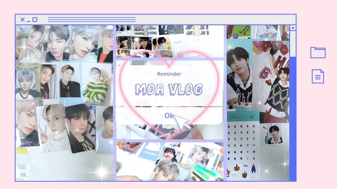 모아로그 모아로그 그거 어떻게 찍는건데 택배깡 포카깡 투바투 텬프 덕질로그 M0a Vlog Youtube