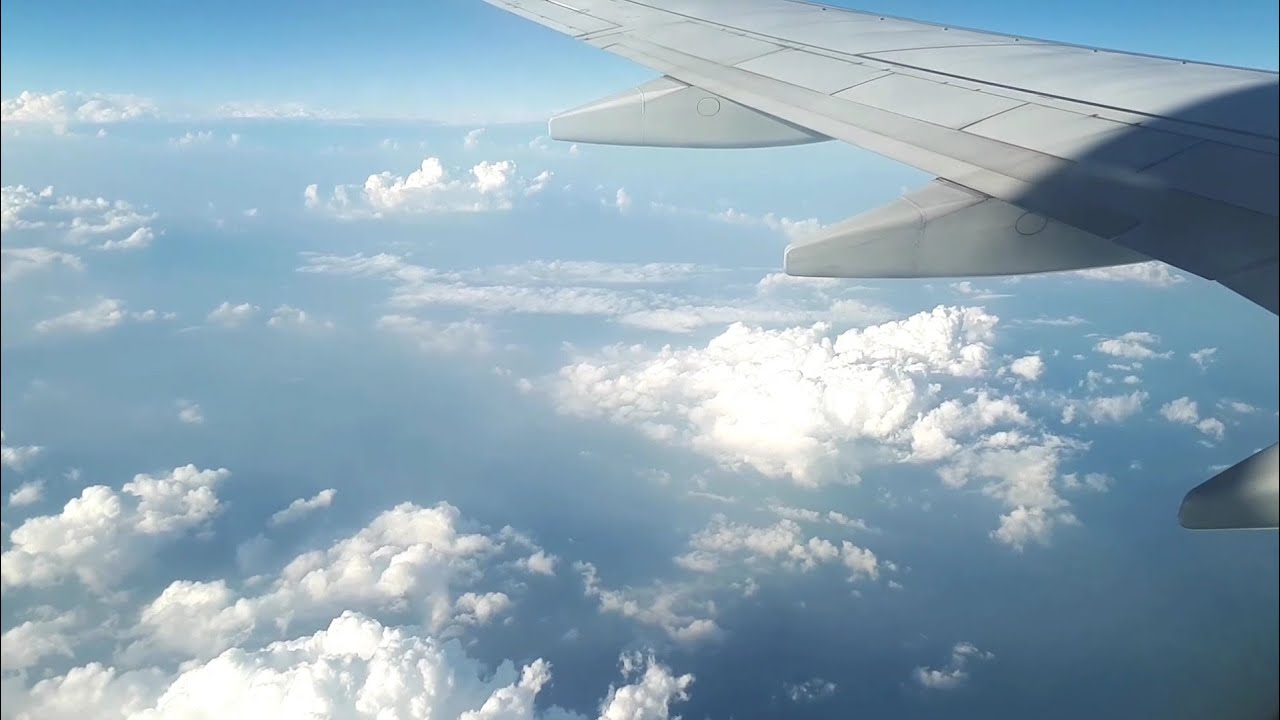 Outside View From My Flight At Cruising Altitude Of 40000 feet - YouTube