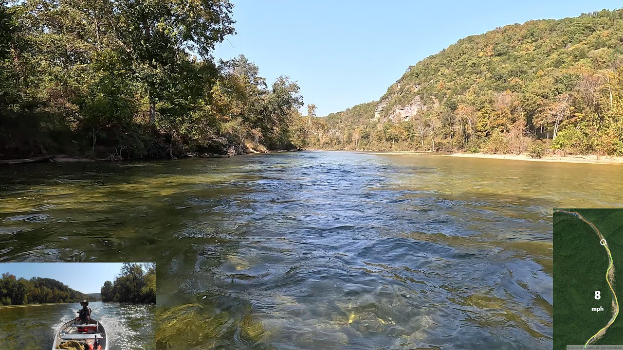 Ozark Adventure: Motor canoe trip to Paint Rock Bluff, Gravel Springs ...