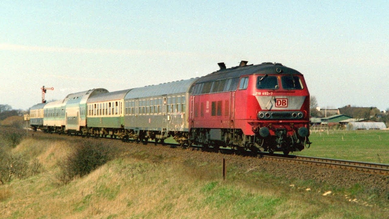 1996: Mit dem Wochenendticket über die Marschbahn nach Sylt - YouTube