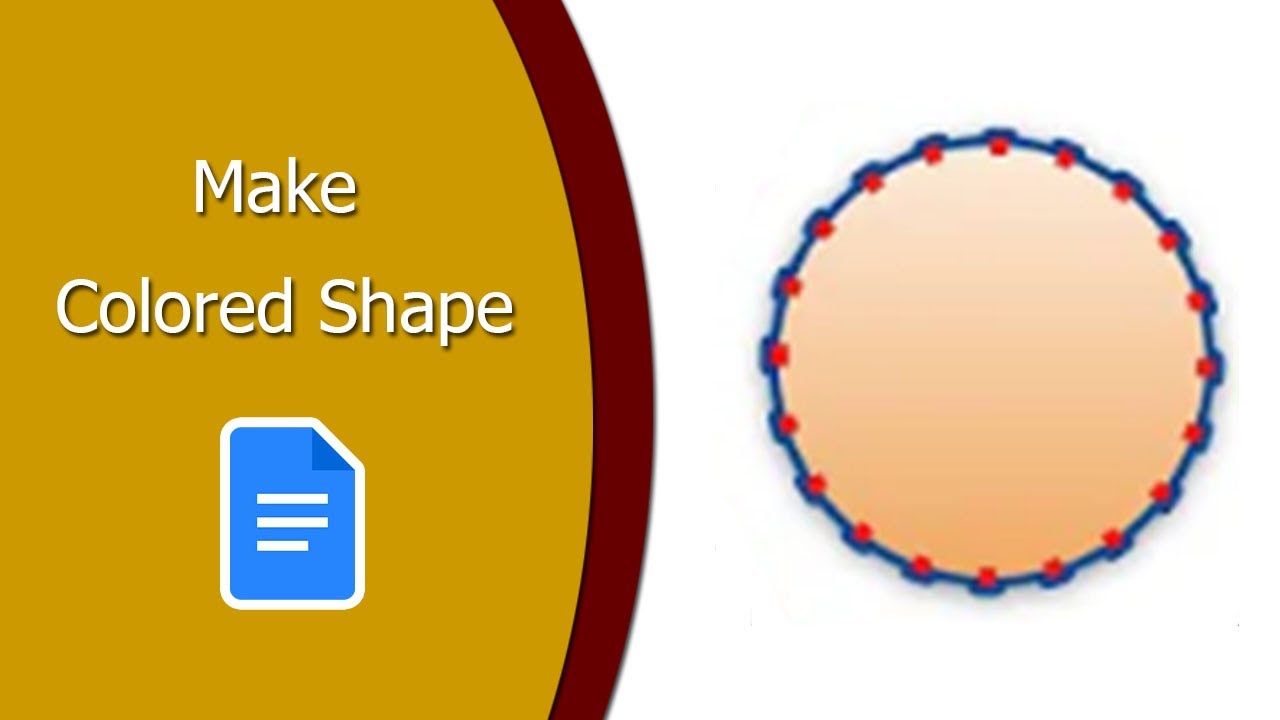 How to Make a Shape Colored on Google Docs - YouTube