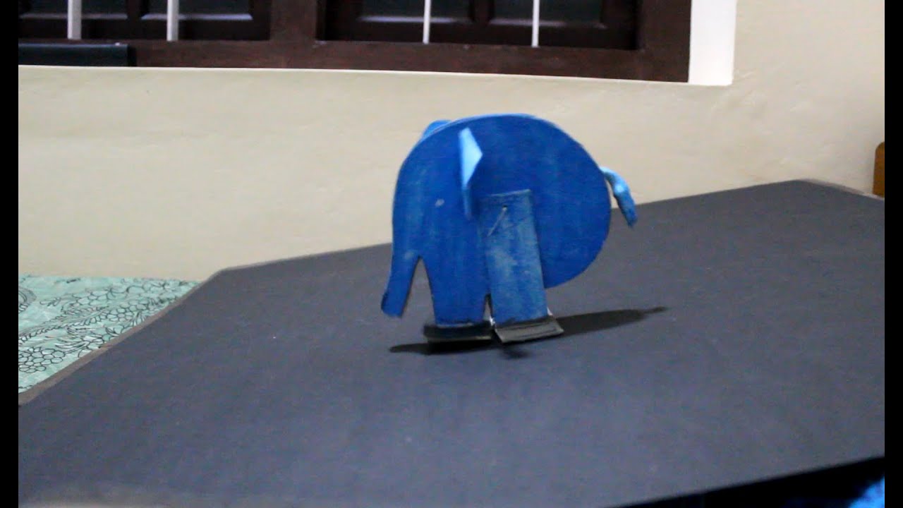 Make walking elephant- DIY paper toy - YouTube