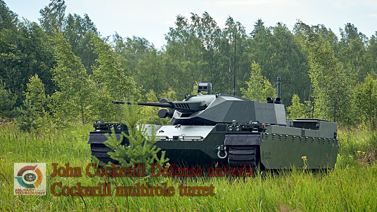 John Cockerill Defense unveils Cockerill multirole turret - YouTube