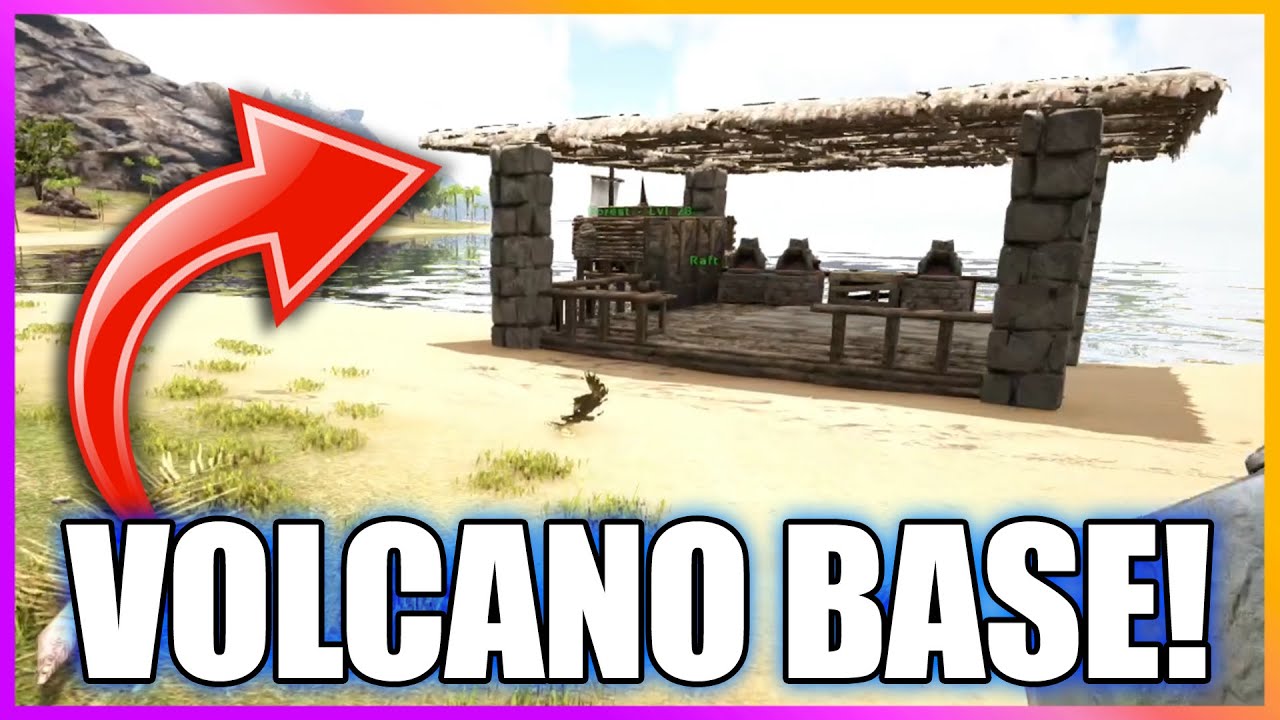Building A Volcano Survival Base! | Ark Lost Island [Ep.5] - YouTube