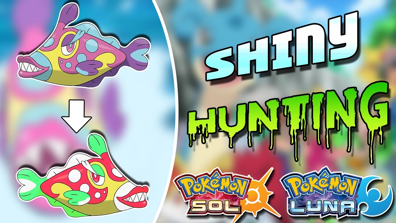 SHINY HUNTING (CADENA SOS) DE BRUXISH | POKÉMON SOL Y LUNA - YouTube