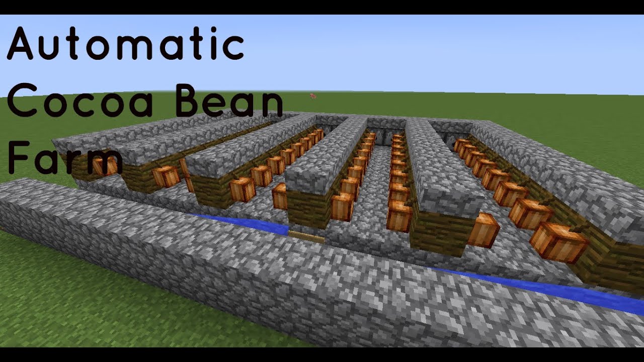 Minecraft: Automatic Cocoa Bean Farm - YouTube