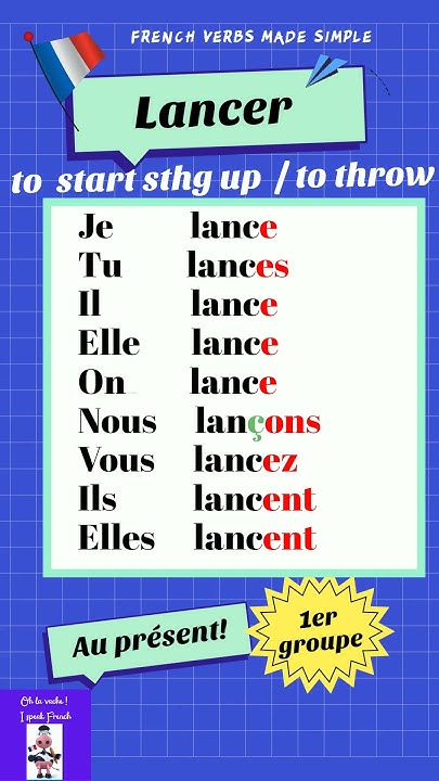 Conjugaison du verbe Lancer to start something up or to throw au ...