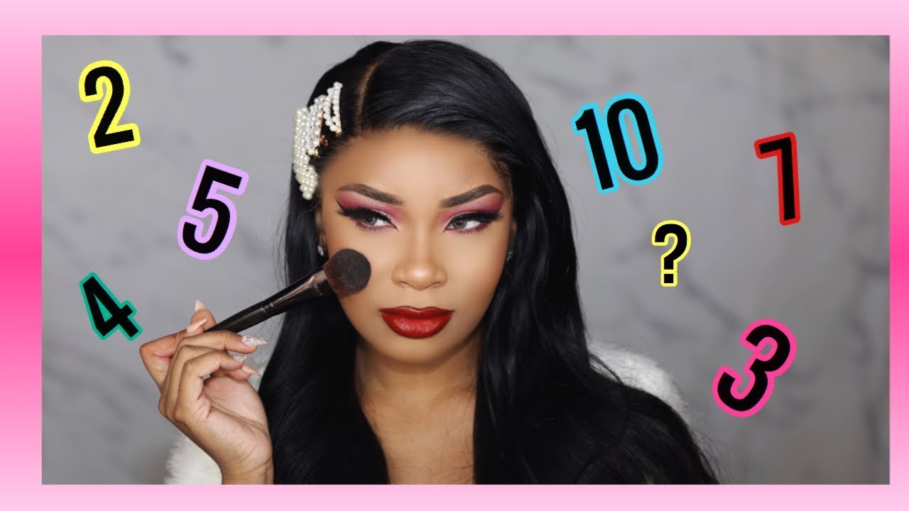 RANDOM NUMBERS PICK MY MAKEUP CHALLENGE | AALIYAHJAY - YouTube