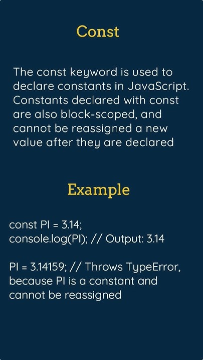 Javascript variables (var, let, const). - YouTube