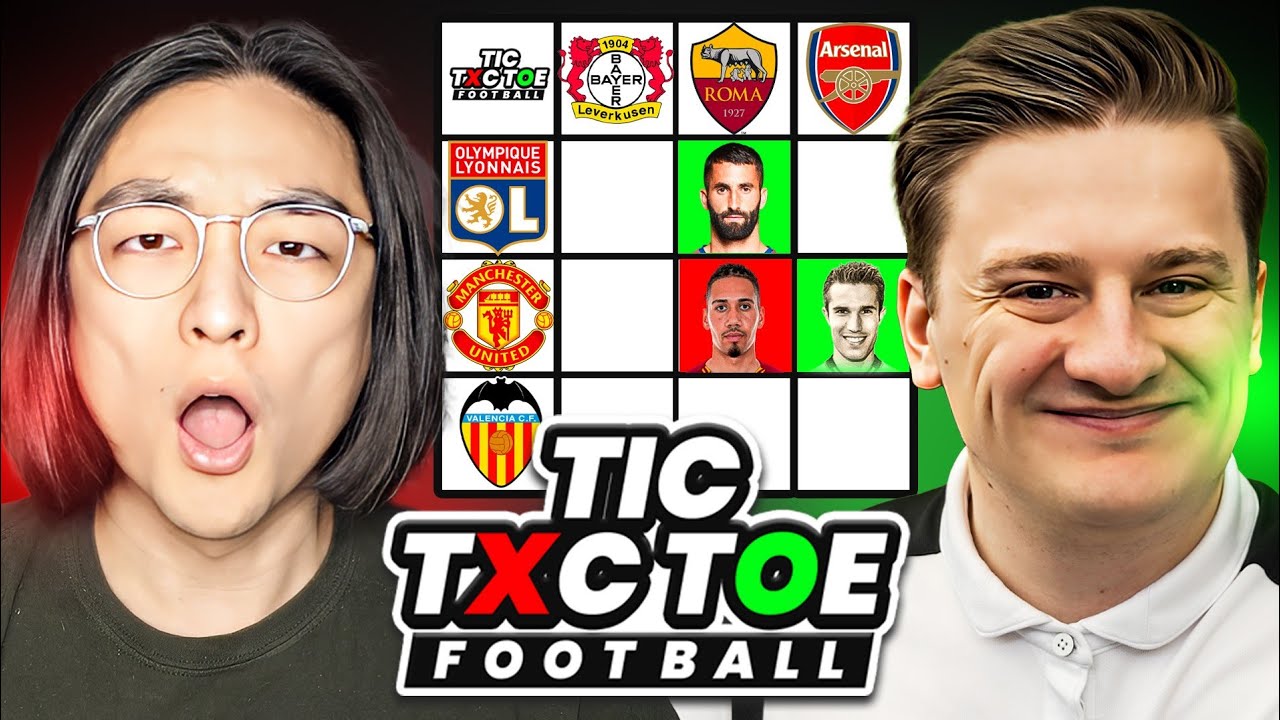 Now He's Just Showing Off Football Tic Tac Toe w/@LukePingu - YouTube