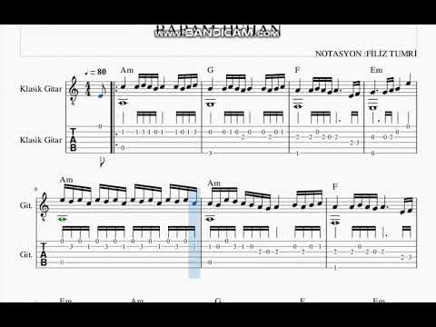 HEİJAN -BABAM -GİTAR NOTA TAB AKOR
