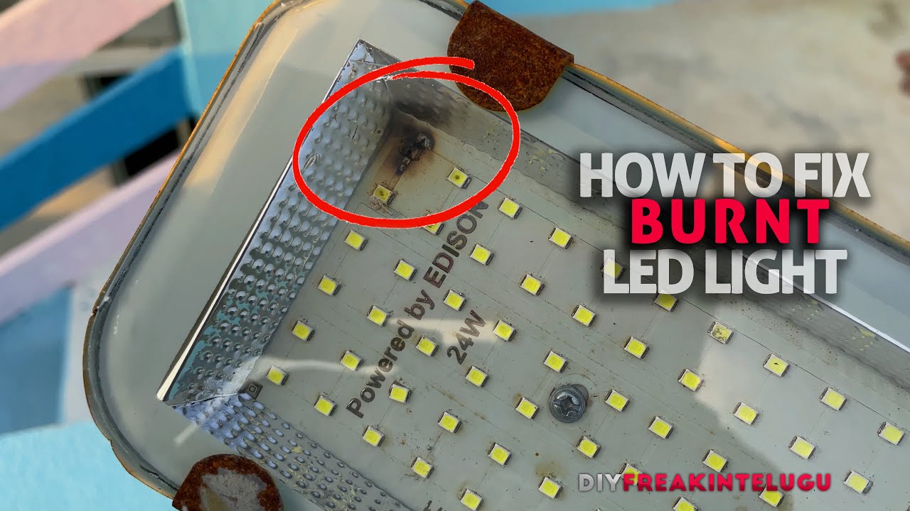 How to Repair Burnt LED Light at Home - YouTube