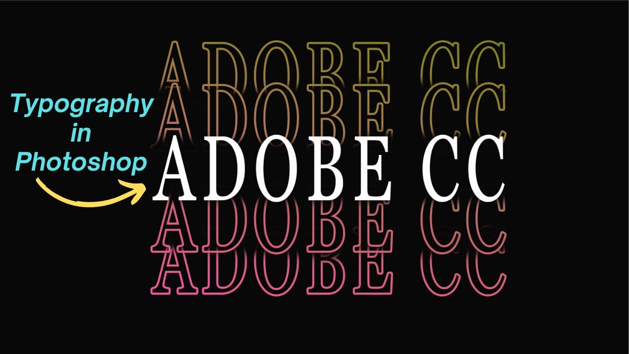 Simple Typography in photoshop || photoshop Tutorials || @RRCreative ...