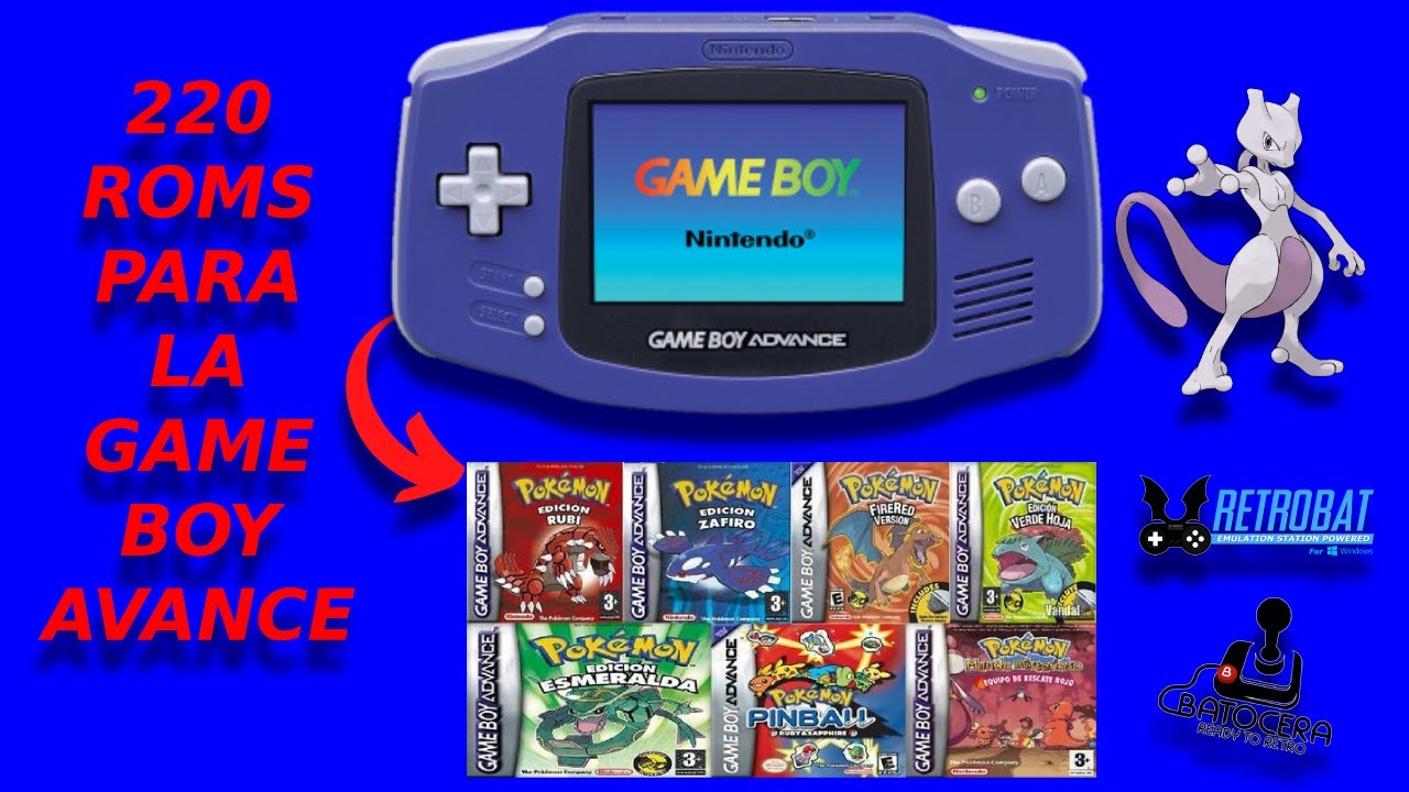 250 Roms para la Game Boy Avance (GBA) GRATIS... - YouTube