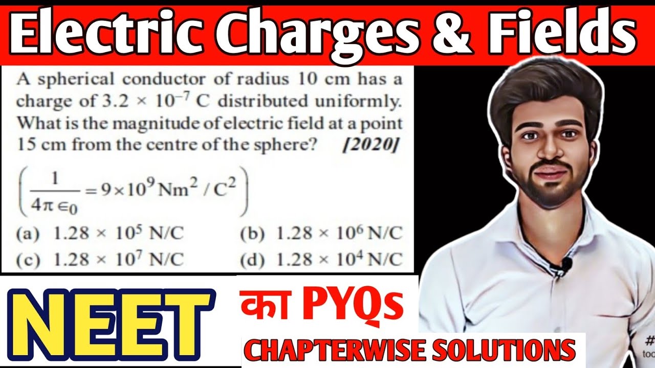 NEET PYQs Chapterwise solution|| NEET 2025 || Electric charges & Fields ...
