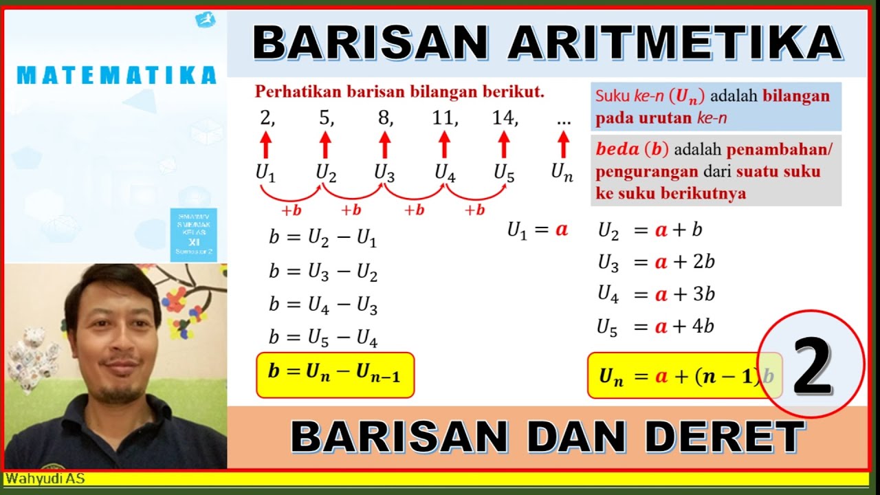 BARISAN ARITMETIKA - BARISAN DAN DERET (2) - MATEMATIKA SMA KELAS 11 ...