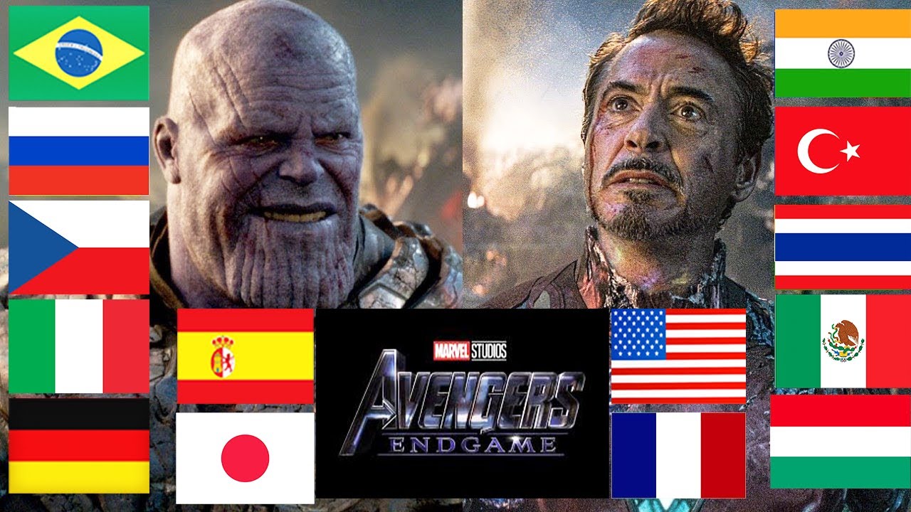 "I AM INEVITABLE" and "I AM IRON MAN" in 14 Languages - YouTube