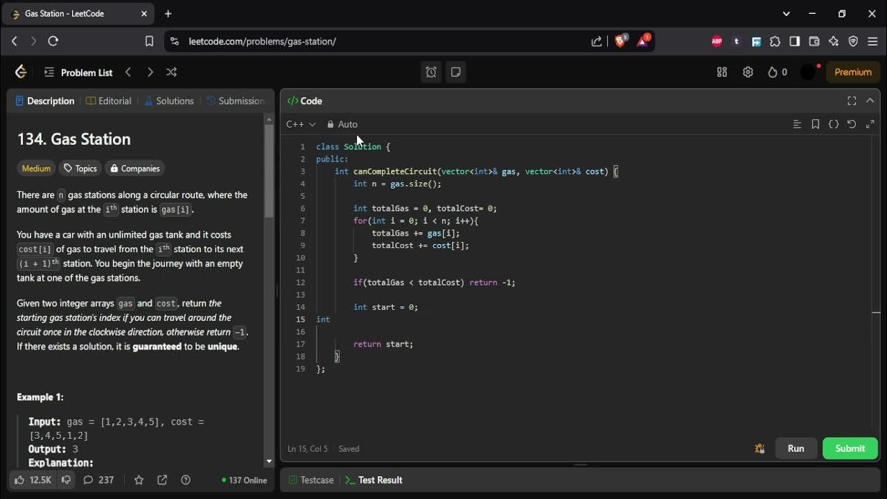 برمجهleetcode-134 - YouTube
