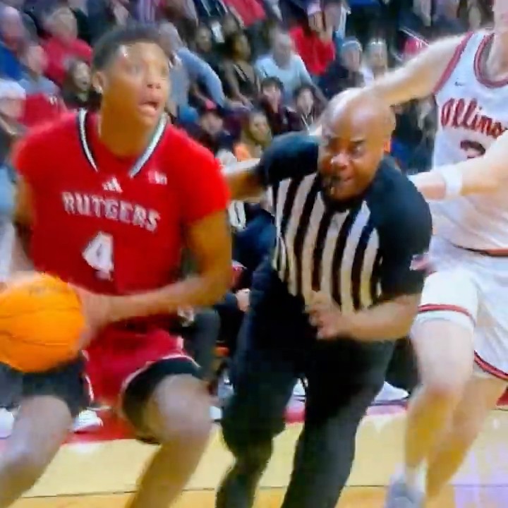 😩😂 Great Screen Set By Ref Jeffrey Anderson But Rutgers Ace Bailey ...