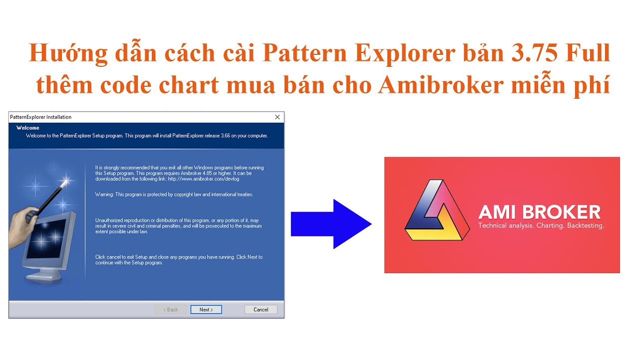 Hướng dẫn cách cài Pattern Explorer bản 3.75 Full thêm code chart mua bán cho Amibroker miễn phí ...