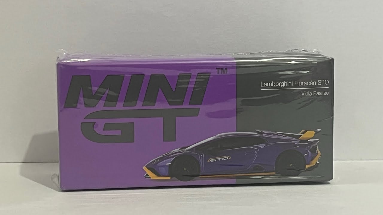 Purple Passion: Unboxing a Lamborghini Huracan STO by Mini GT - YouTube