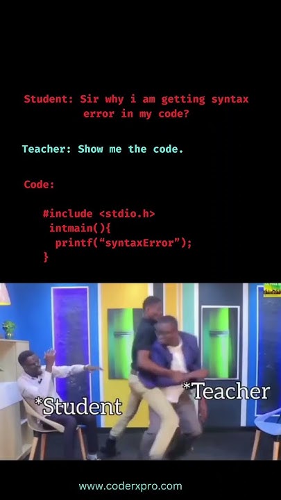 Funny Way To Deal With Syntax Error Html Css Javascript Programming Python Codingfun