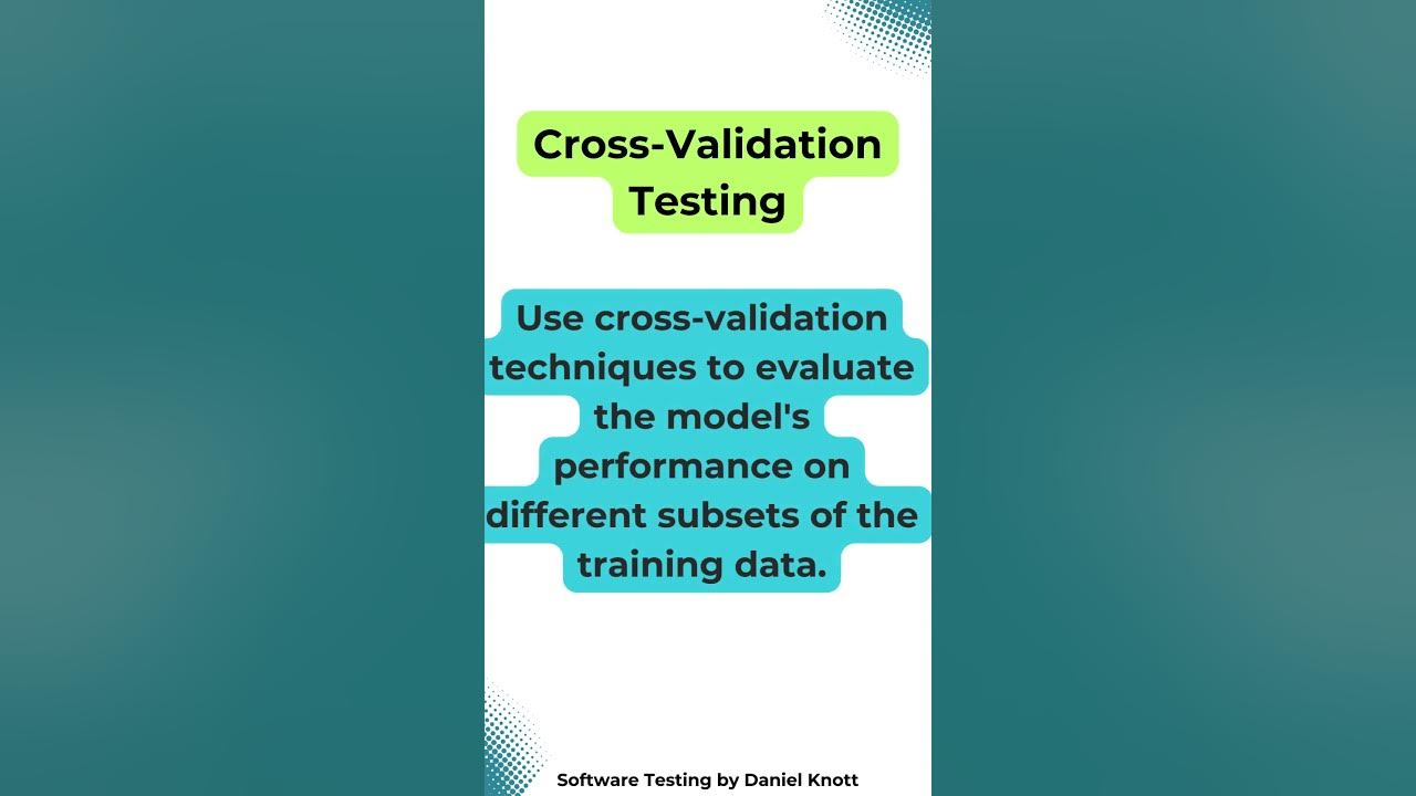 Cross-Validation Testing #softwaretesting #machinelearning - YouTube