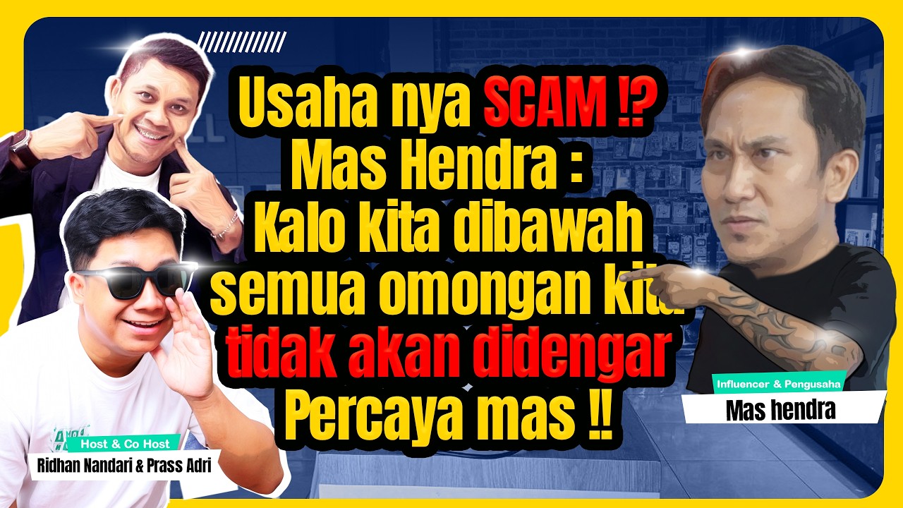 RESPON MAS HENDRA DIBILANG PENIPU DAN SCAM !? BEGINI KISAH NYA !? AWAL ...