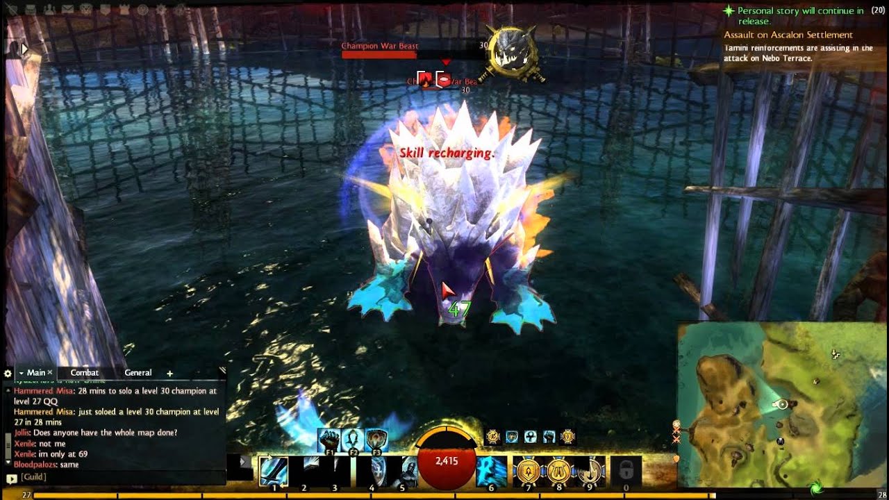 Guild Wars 2 Champion War Beast Solo - YouTube