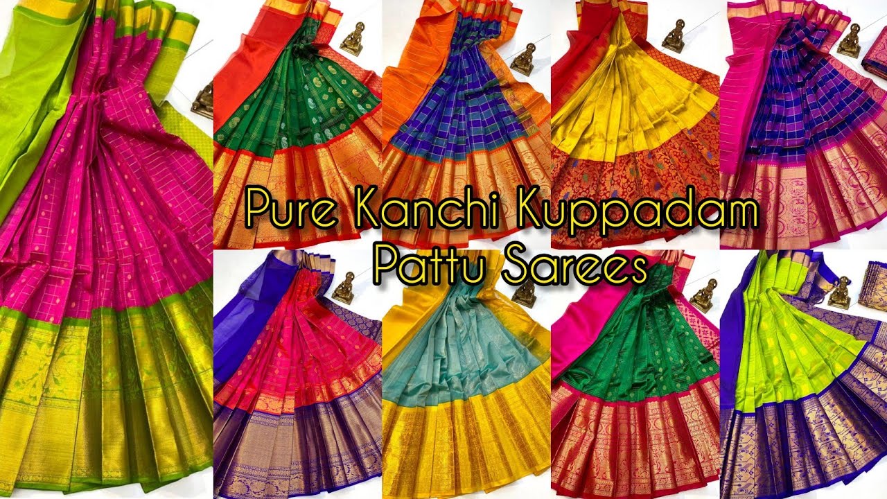 Pure Kanchi Plate Kuppadam Pattu Sarees 6,500/- free shipping||Order ...