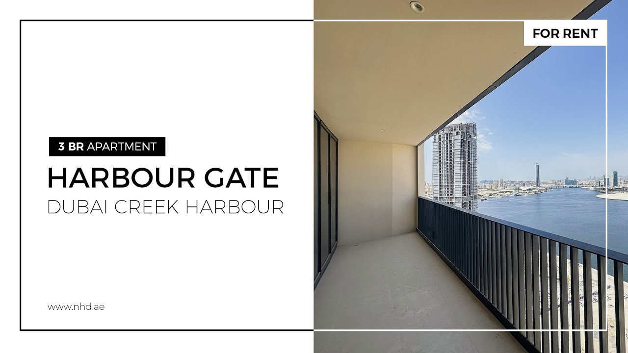 Harbour Gate, Dubai Creek Harbour | 3 BR Apartment for Rent | NHD Real ...