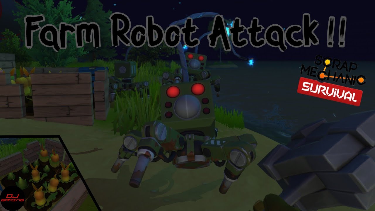 Scrap Mechanic Survival: Robot Attack!!! #4 - YouTube