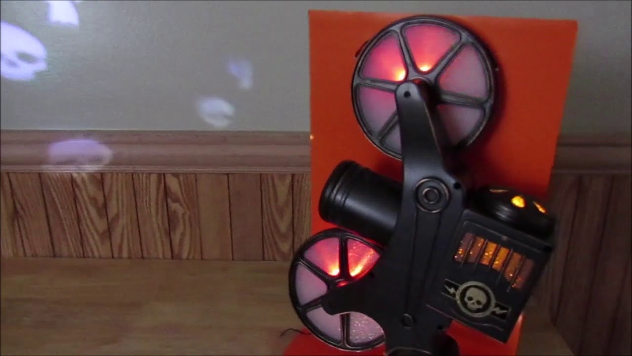 LED Animated Halloween Movie Projector "Sound & Lights" - YouTube