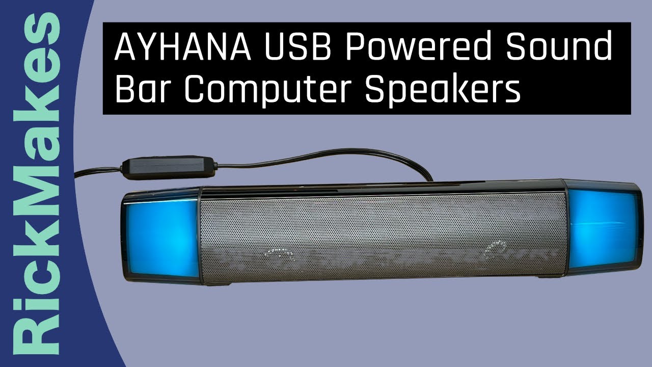 AYHANA USB Powered Sound Bar Computer Speakers - YouTube